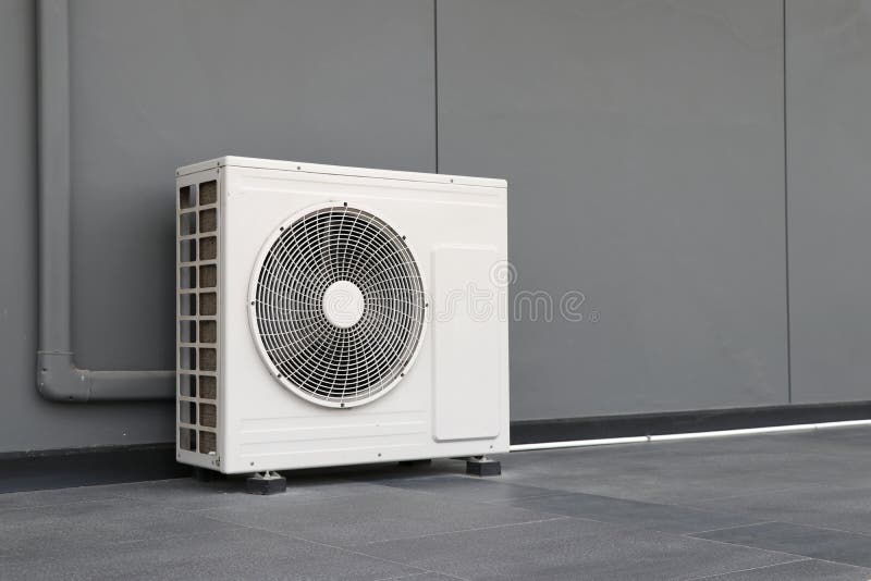 Condensing Unit of Air Conditioning Systems. Stock Image - Image of ...