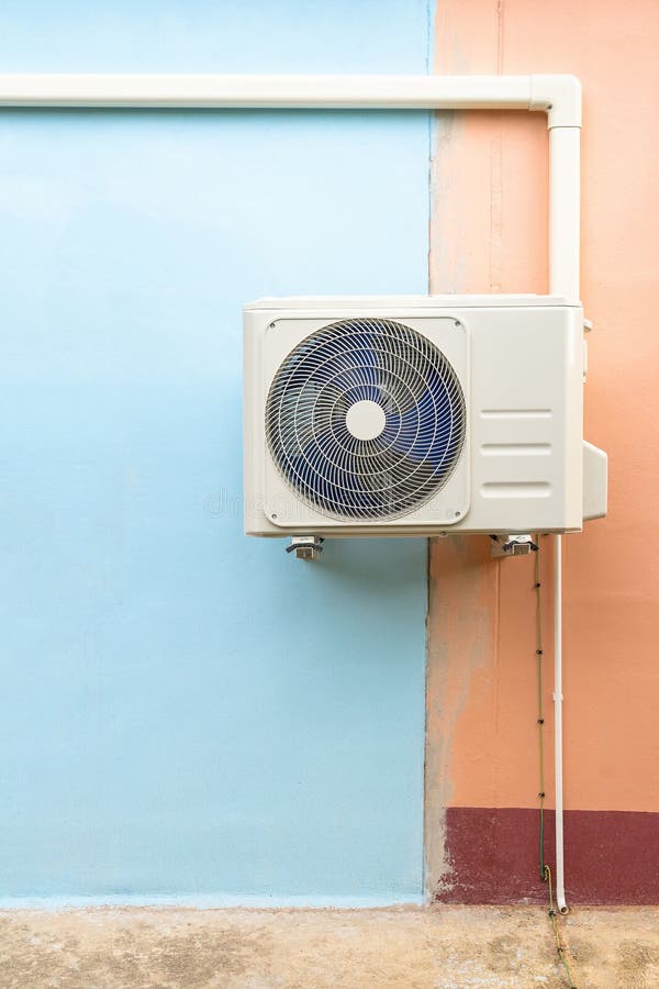 Condensing Unit of Air Conditioning Systems Stock Image - Image of ...