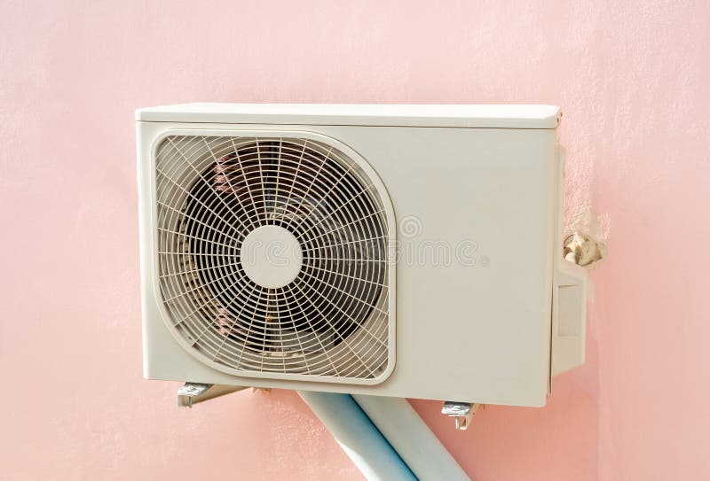 Condensing Unit of Air Conditioning Systems Stock Photo - Image of ...
