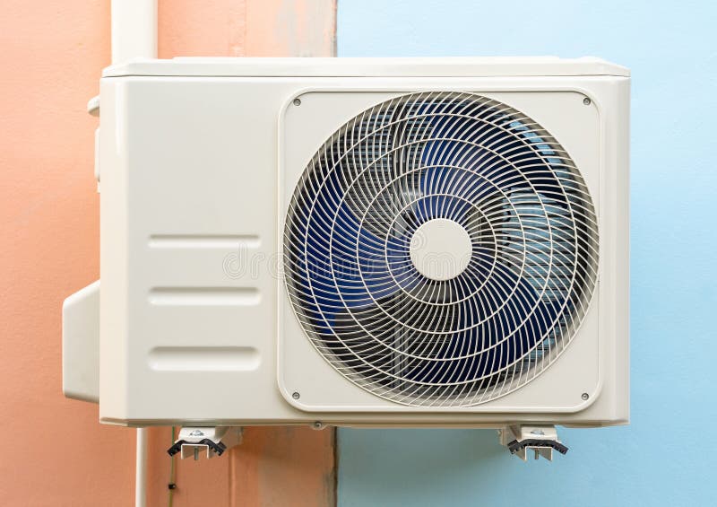 Condensing Unit of Air Conditioning Systems Stock Photo - Image of cool ...