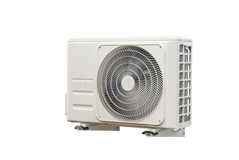 Condensing Unit of Air Conditioning Systems Isolated on White with ...