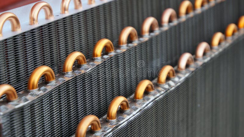 Condensor coil closeup stock photo. Image of background - 161012490