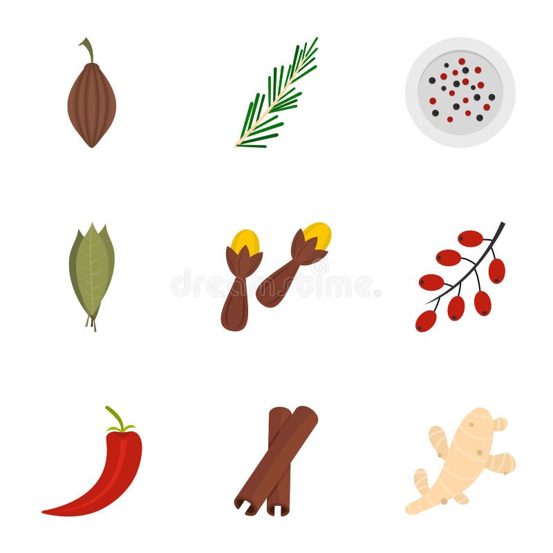 Condiment Icon Set, Flat Style Stock Vector - Illustration of drawing ... Condiment Icon Set, Flat Style Stock Vector - Illustration of drawing ...