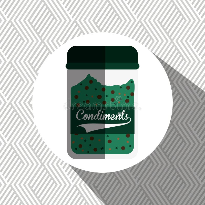 Condiments icon design stock illustration. Illustration of recipe ...