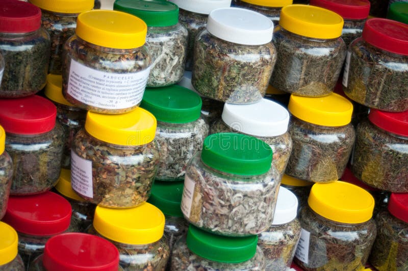 Condiments jars editorial stock photo. Image of time - 50844178