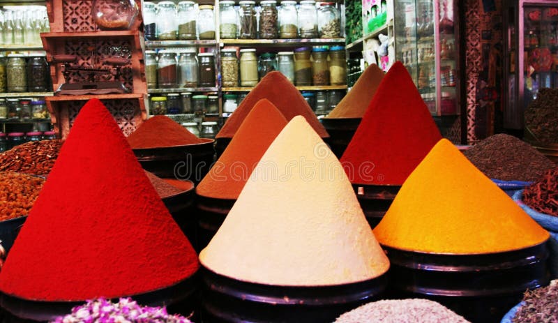 Condiments in market stock image. Image of bazaar, appetite - 4098307