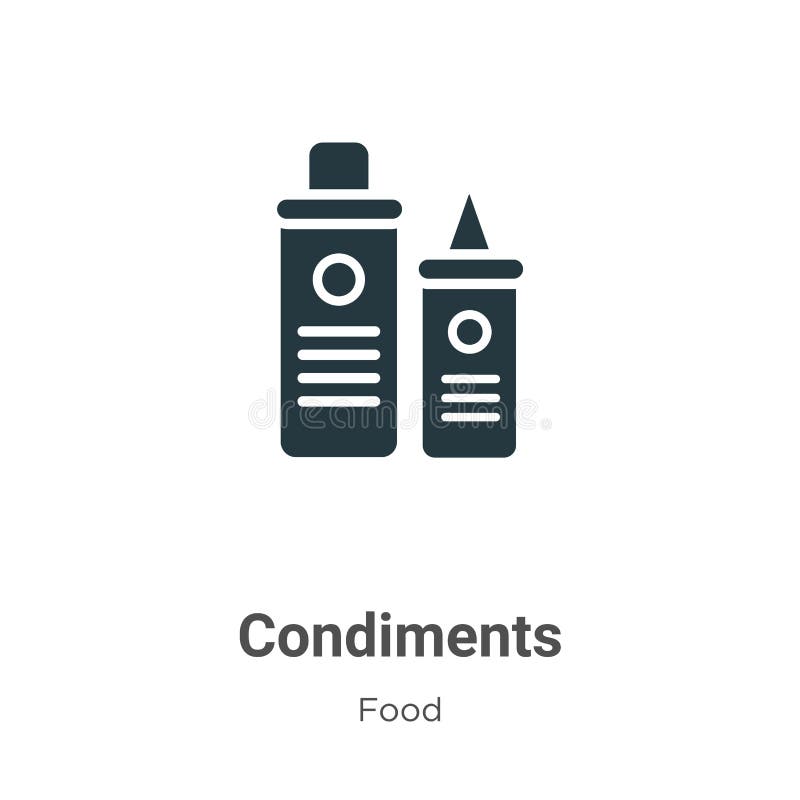 Condiments Icon In Trendy Design Style. Condiments Icon Isolated On ...