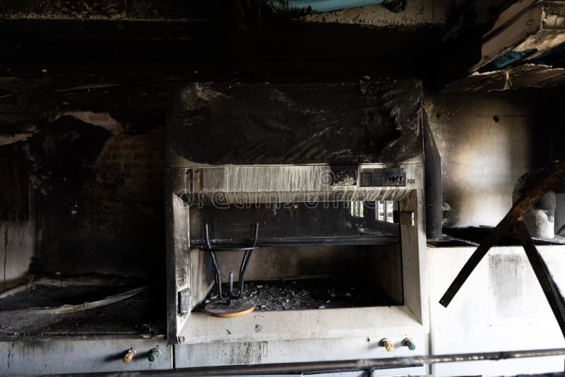 Condition after Scientific Laboratory Fire. Stock Photo - Image of ...