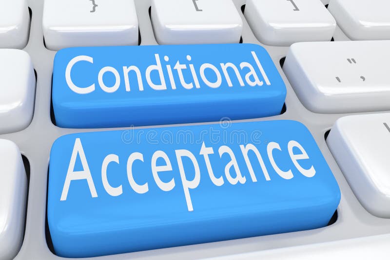 Conditional Acceptance Concept Stock Illustration - Illustration of ...