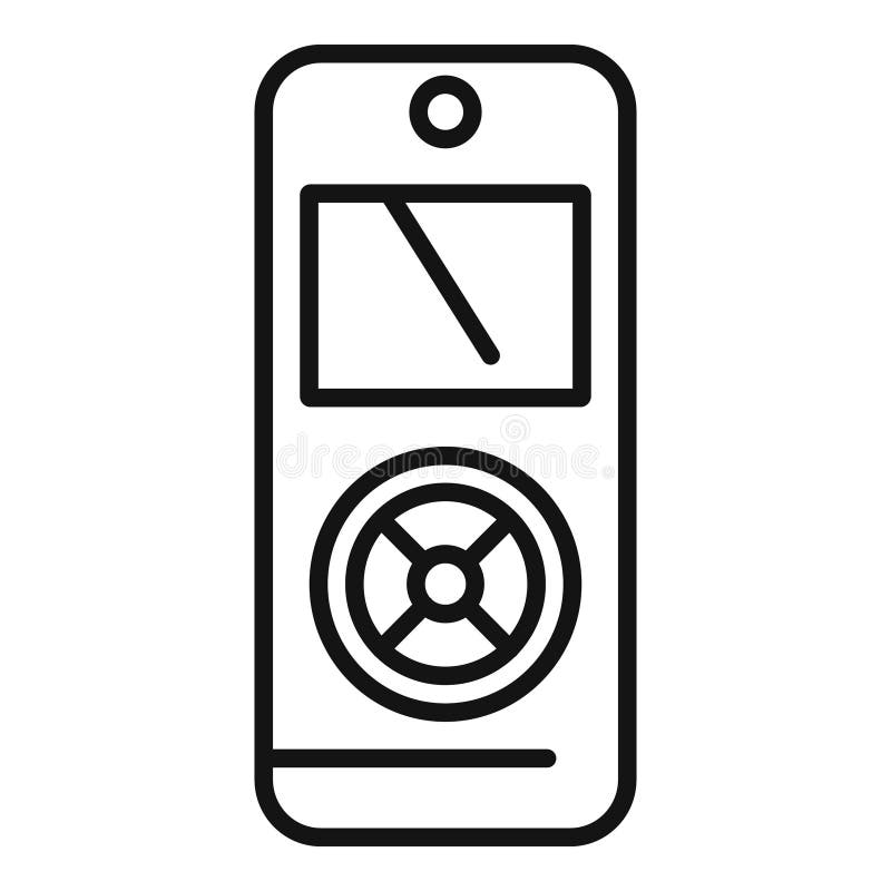 Conditioner Remote Control Icon Outline Vector. Device Unit Help Stock ...
