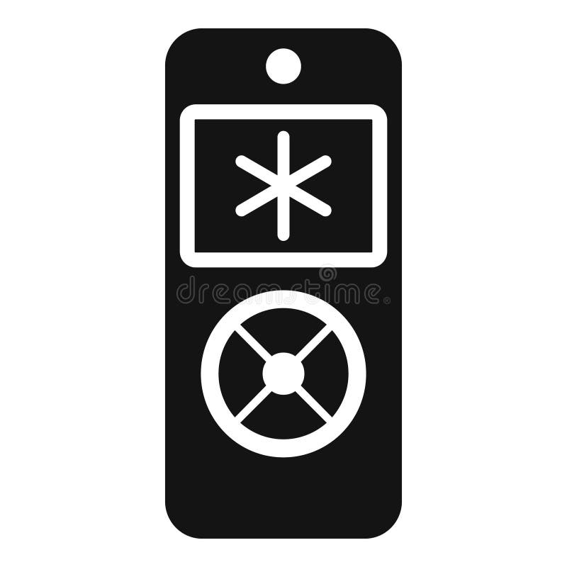 Conditioner Remote Control Icon Simple Vector. Device Unit Help Stock ...