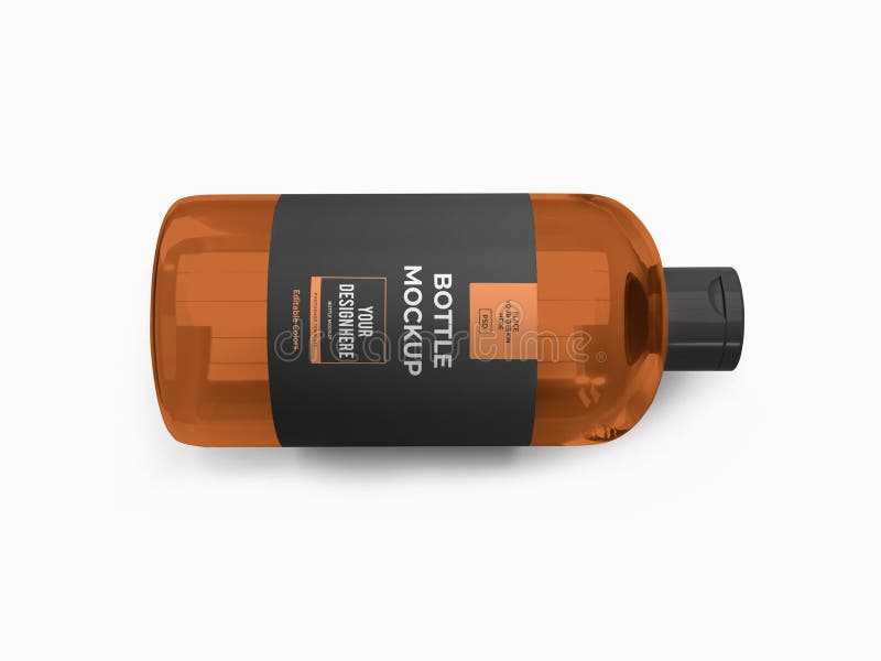 Shower Gel Bottle Template for Ads or Magazine Background. 3D Re Stock ...