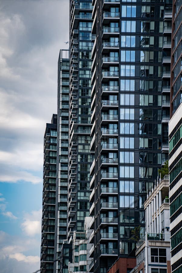 Condo Skyscraper Buildings in the Toronto Downtown Stock Photo - Image ...