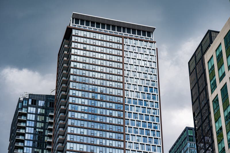 Condo Skyscraper Buildings in the Toronto Downtown Stock Photo - Image ...