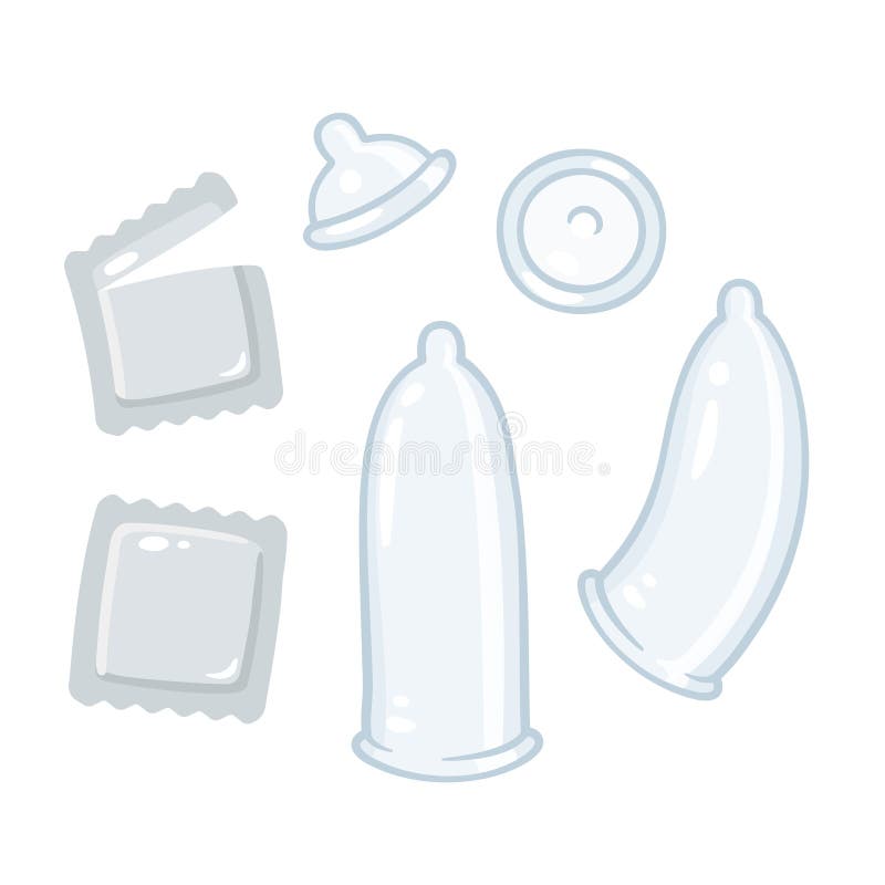 Condom Illustration Set Stock Vector Illustration Of Health 83048772