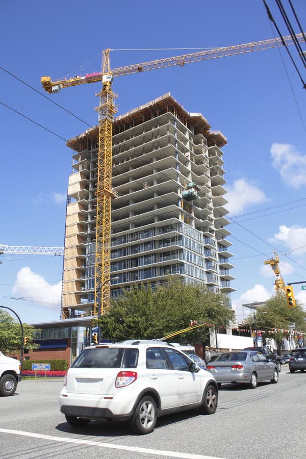 Condominium Construction Project Stock Image - Image of project, hirise ...