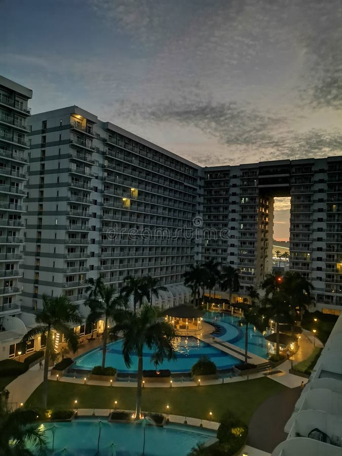 Shell condominium Manila stock photo. Image of skyscraper - 272420104