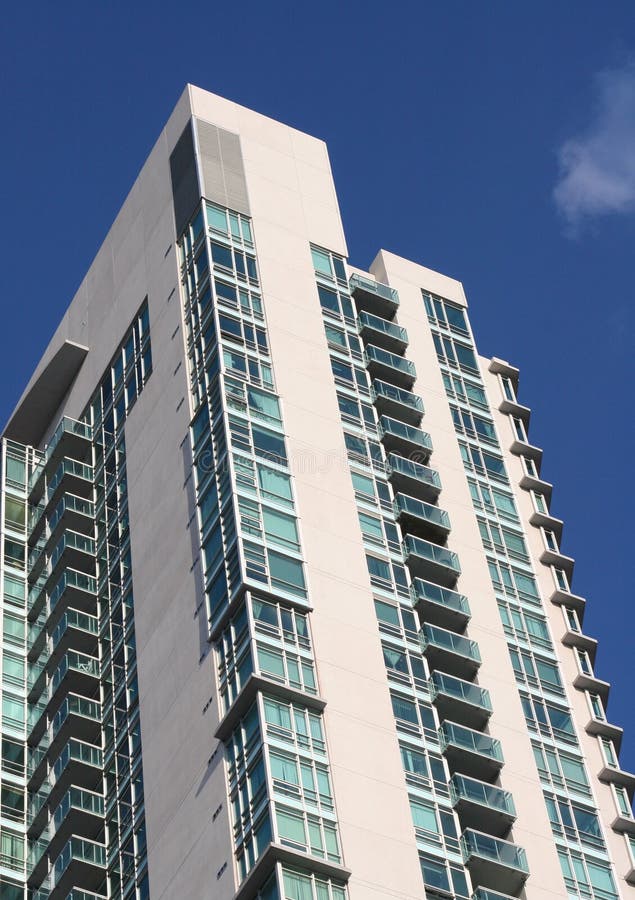 Condominium Tower stock photo. Image of blue, rise, modern - 17900836