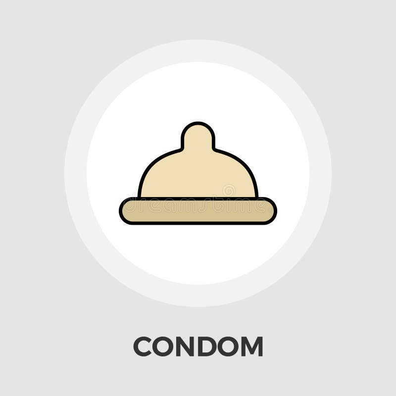 Condoom Vector Vlak Pictogram Vector Illustratie - Illustration of ...