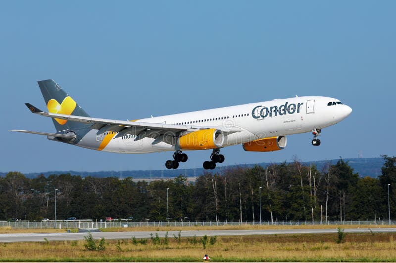Condor Airline Plane Landing, Touchdown Editorial Photography - Image ...