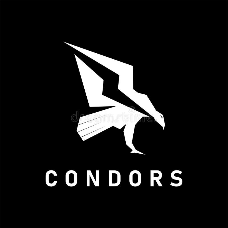 Condor Bird Logo Design Vector Stock Vector - Illustration of blue ...