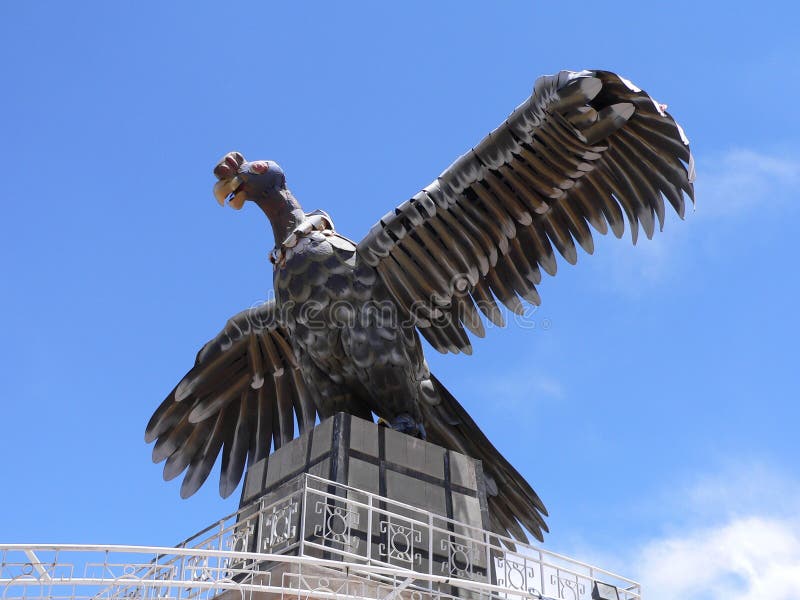 Condor Monument Puno Bolivia Stock Photo - Image of bolivia, feathers ...