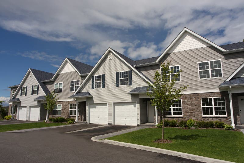 Low Income Retirement Condos or Complex Stock Photo - Image of estate ...