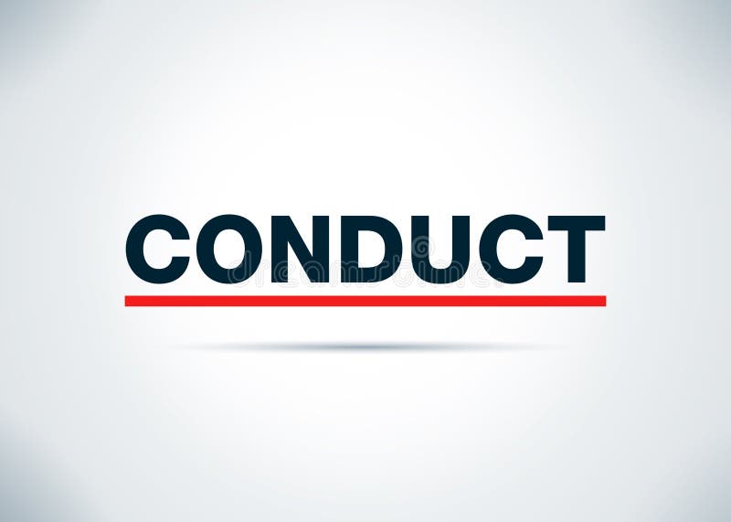 Conduct Abstract Flat Background Design Illustration Stock Illustration ...