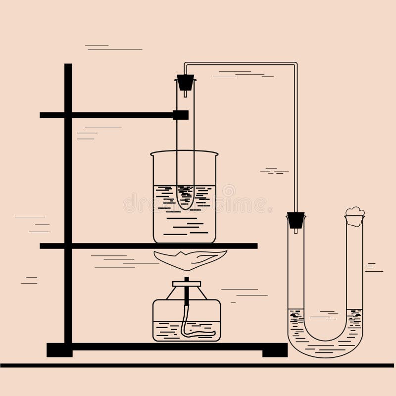 Conduct Chemical Experiments in the Laboratory Stock Vector ...