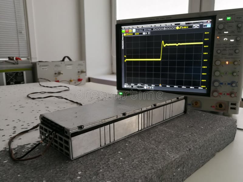 Conducted Transient Emissions Measurement in EMC Lab Stock Photo ...
