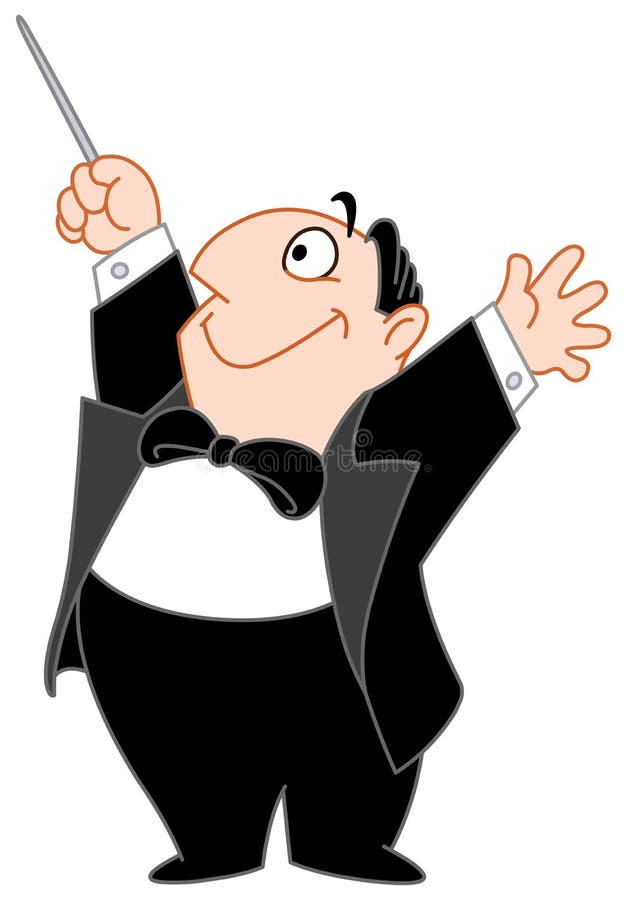 Conductor stock vector. Illustration of digital, holding - 15769971