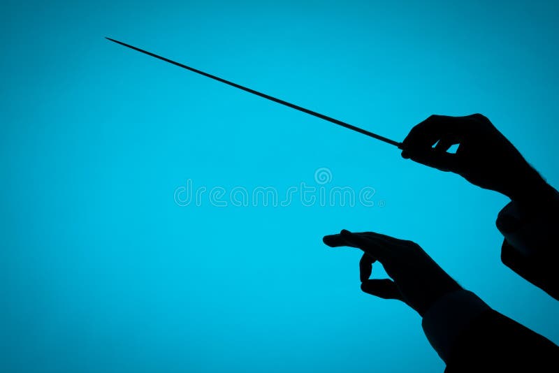 Music Score and Conductor S Baton Stock Image - Image of stick, direct ...