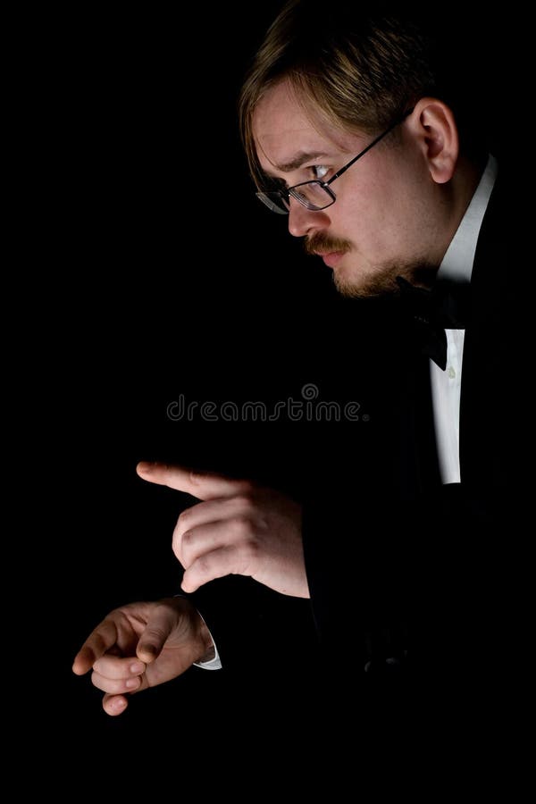 Conductor stock image. Image of musician, classic, people - 4319283