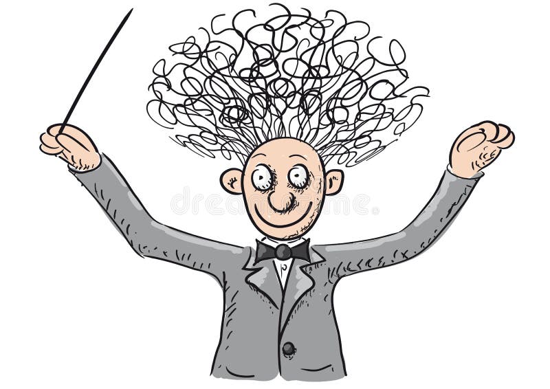 Conductor stock vector. Illustration of classical, entertainment - 43544352