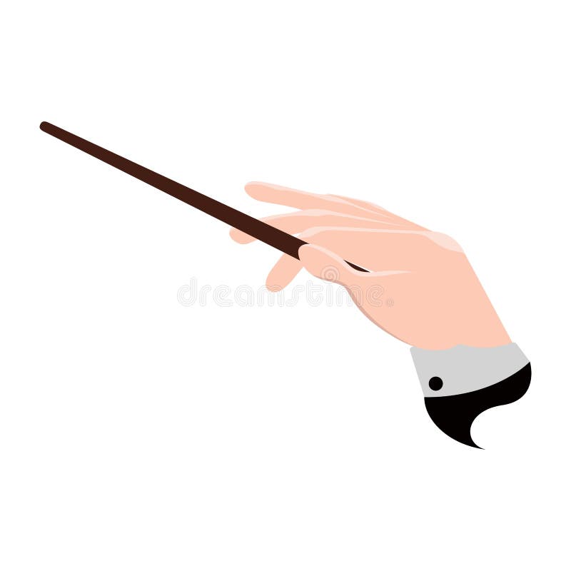 Conductor hand icon stock vector. Illustration of elegance - 123779141
