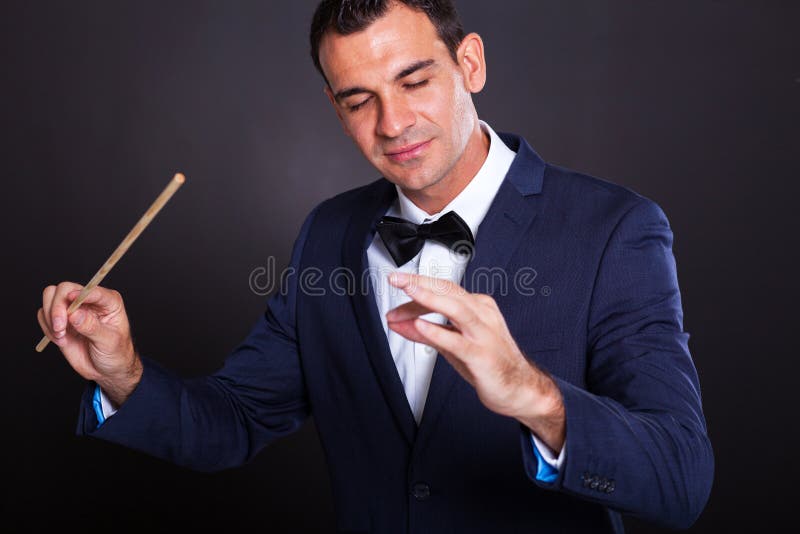 Symphony Conductor stock image. Image of orchestra, conductor - 4347993