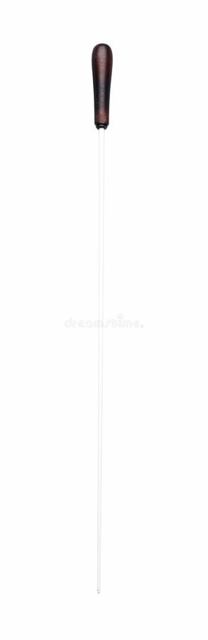 Conductor`s Baton Isolated on White, Top View Stock Photo - Image of ...