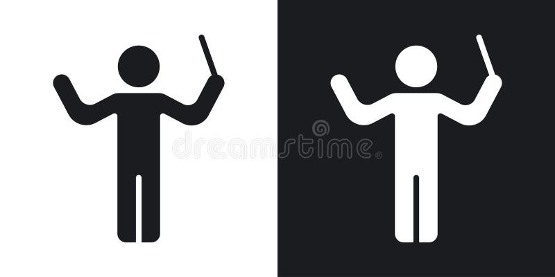 Conductor Thin Line Vector Icon Set Stock Vector - Illustration of ...