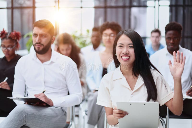 Professionals Having Training Class in the Office. Stock Image - Image ...