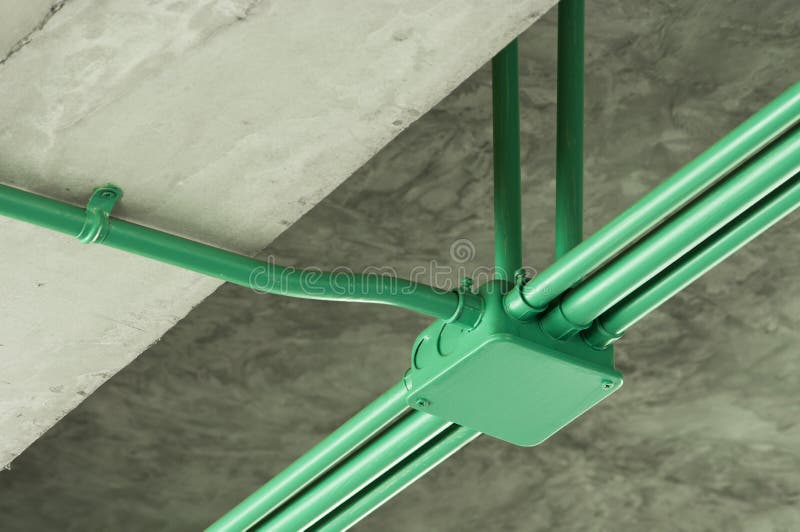 Rolled electrical conduit stock photo. Image of ridged - 27959656