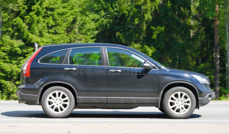 Conduzca a Través De Bosque Foto de archivo - Imagen de lifestyle ...