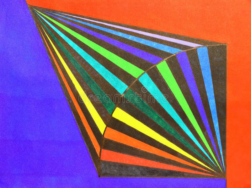 Cone of Color stock illustration. Illustration of vertical - 210327056