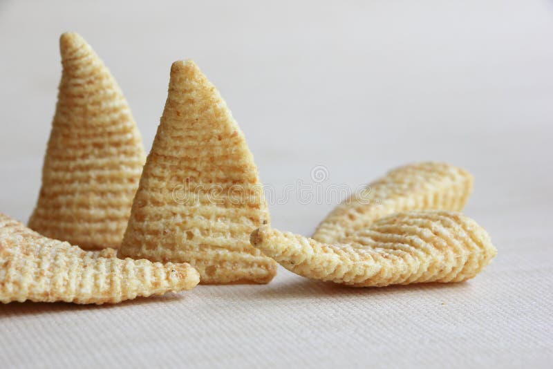 Cone of Corns Snack stock image. Image of junk, chips - 52728577
