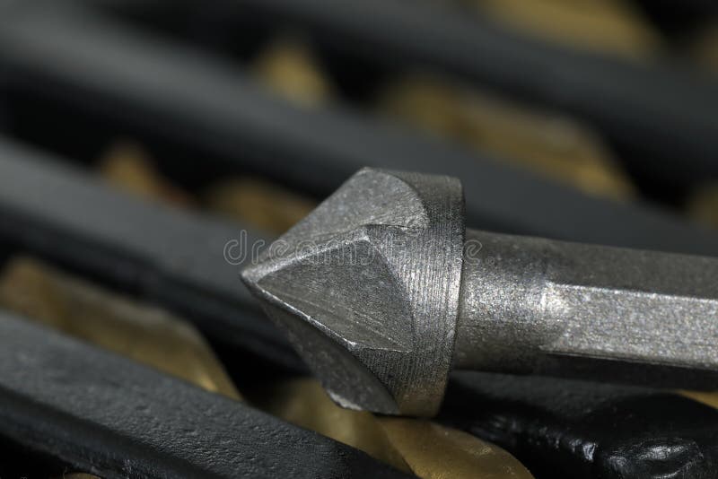 Cone cutter drill bit stock image. Image of processing - 224006011