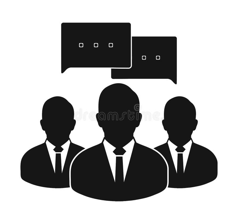 Conversation Icon. Flat Style Vector. Ilustração do Vetor - Ilustração ...