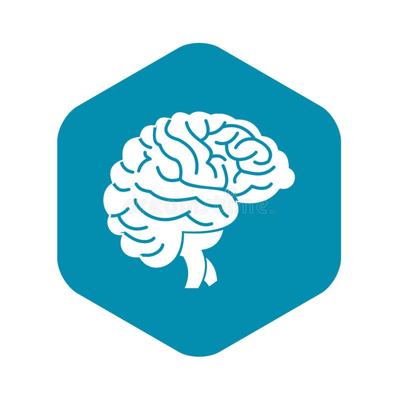 ?cone Do C?rebro, Estilo Simples Ilustração do Vetor - Ilustração de ...