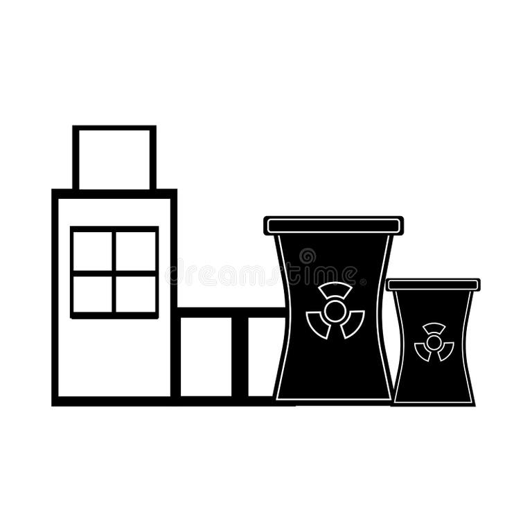 ?cone do central nuclear ilustração do vetor. Ilustração de energia ...