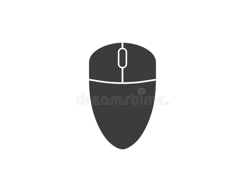 Computer Mouse Icon. Vector Illustration, Flat Design Ilustração Stock ...