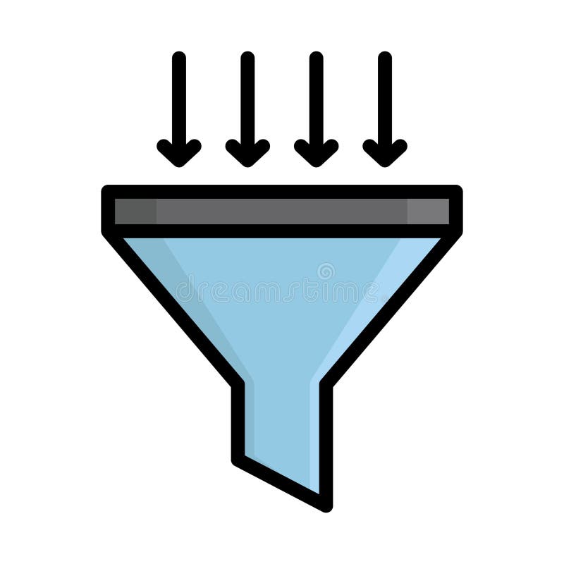 Cone Filter Outline Icon. Elements of Car Repair Illustration Icon ...