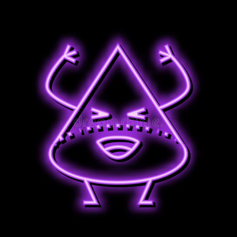 Cone Geometric Shape Character Neon Glow Icon Illustration Stock Vector ... Cone Geometric Shape Character Neon Glow Icon Illustration Stock Vector ...